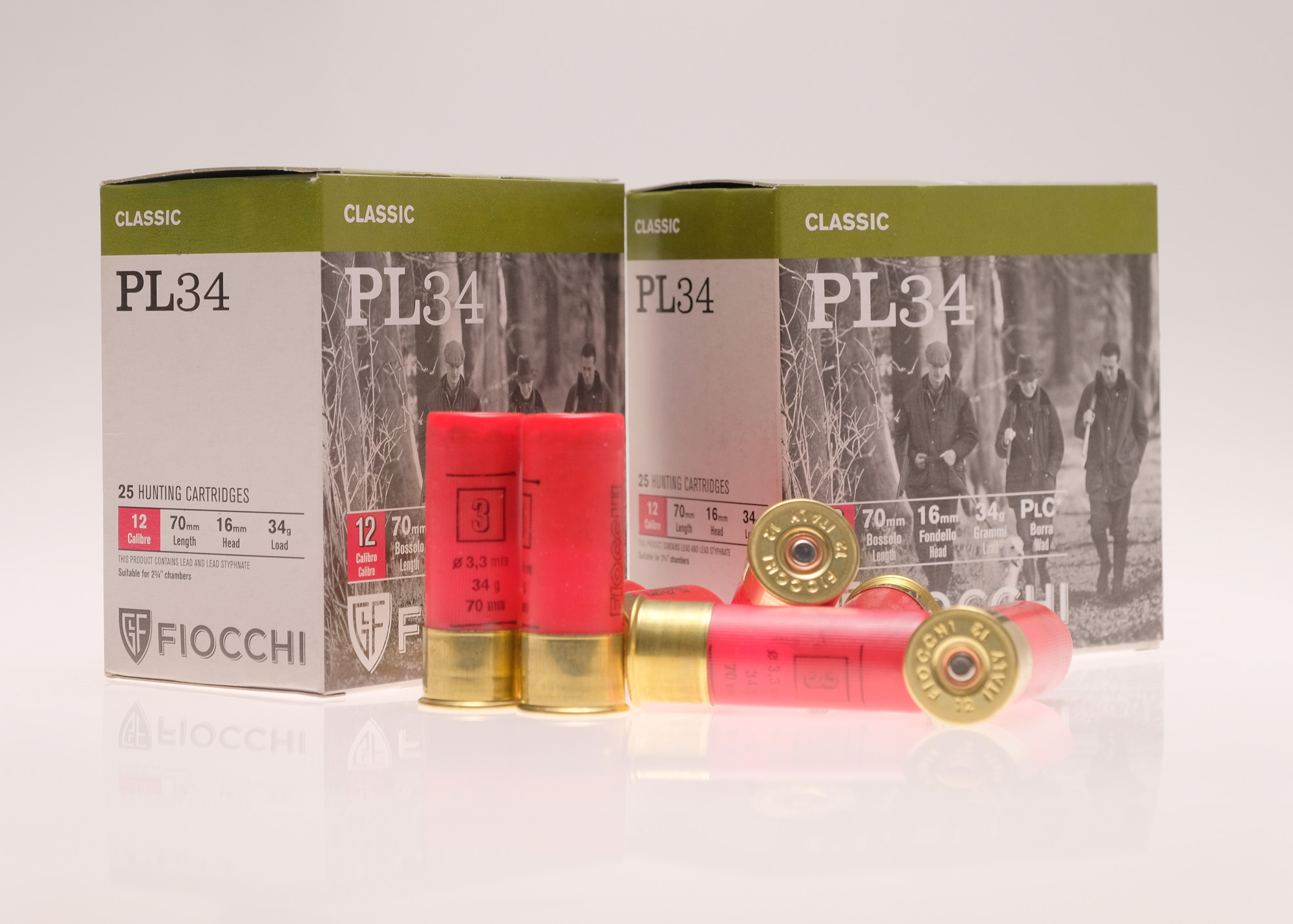 Fiocchi Ammunition, 12-Gauge, 34 gr, No 3 [25]
